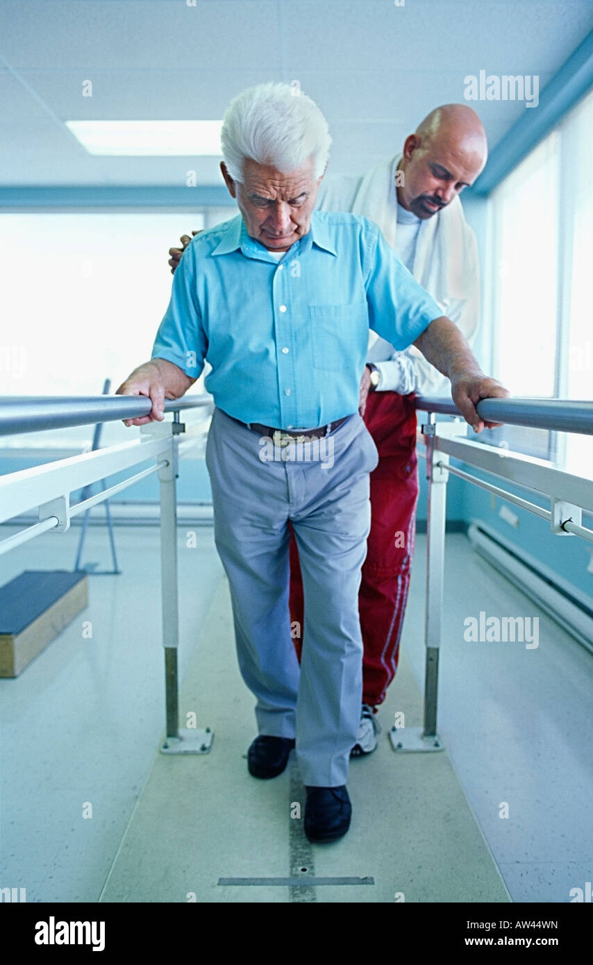 Rehabilitation physiotherapy parallel bars hi-res stock photography and ...