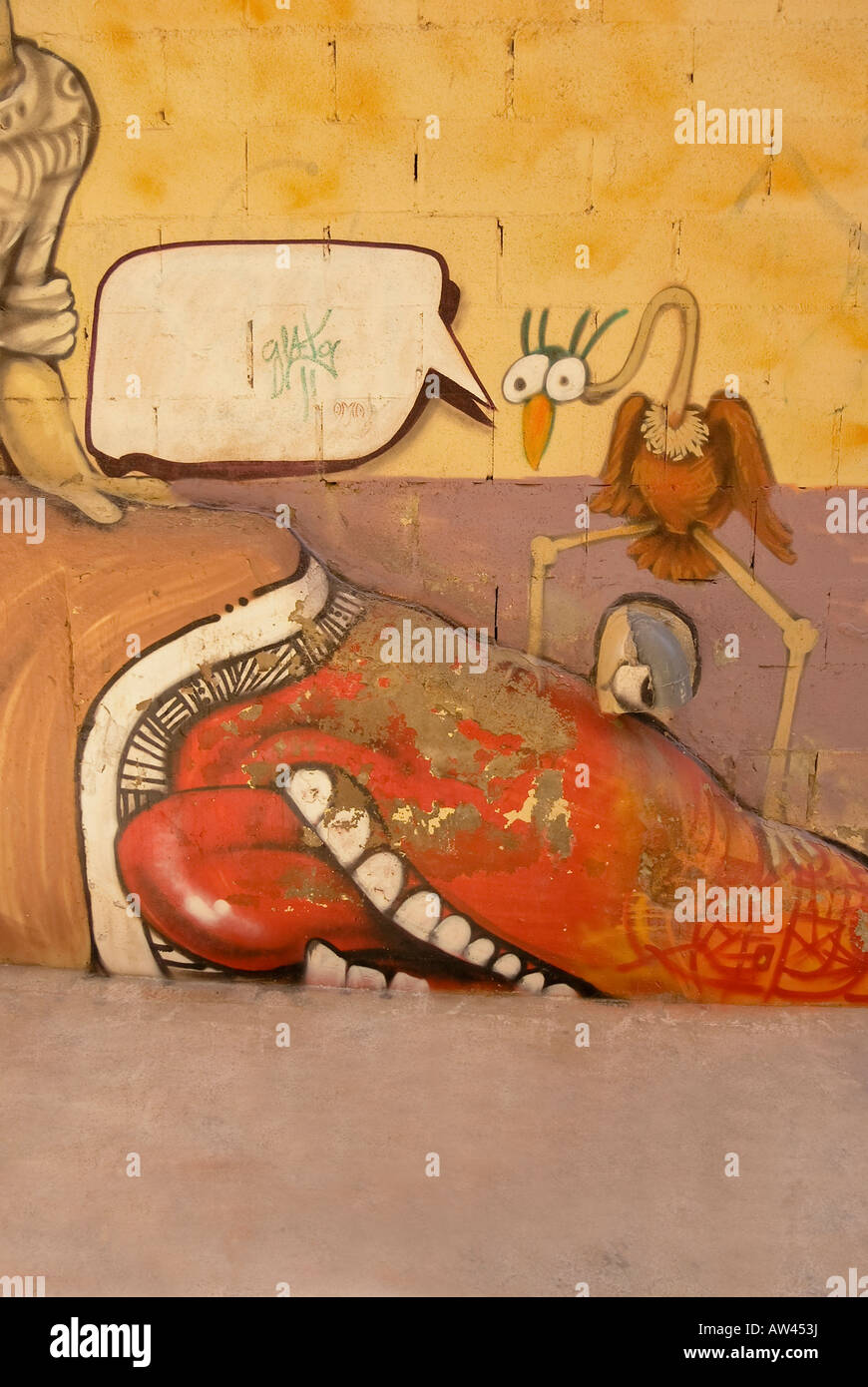 graffiti spanish style Stock Photo - Alamy