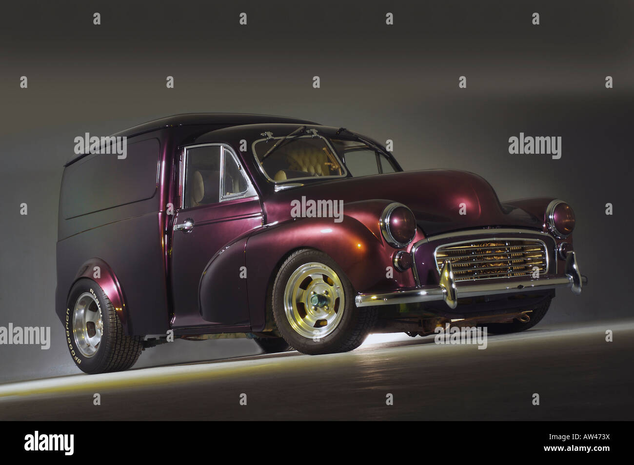 Morris Minor customised van Stock Photo - Alamy