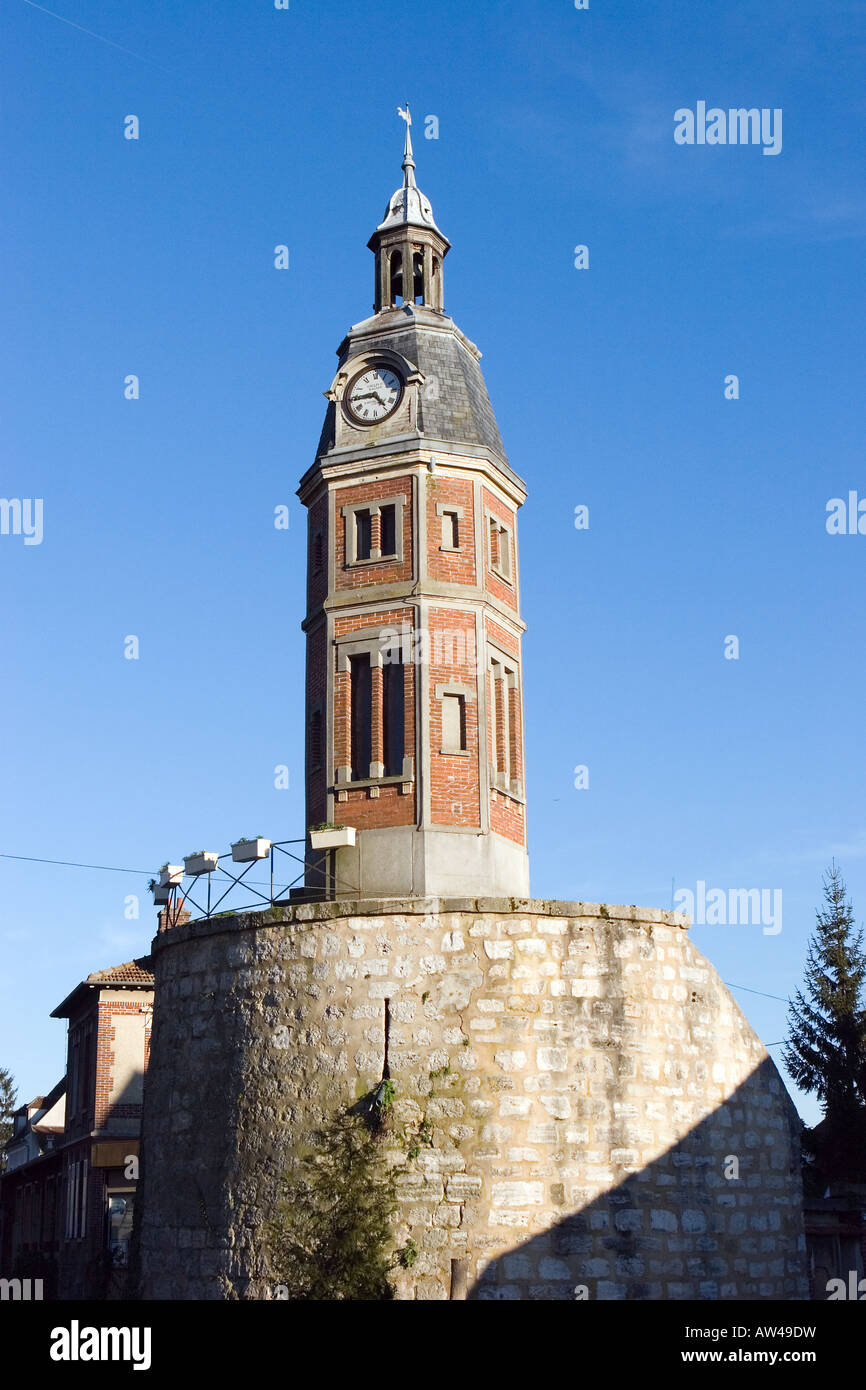 The clocktower at Crecy La Chapelle , Seine-et-Marne, Ile de France ...