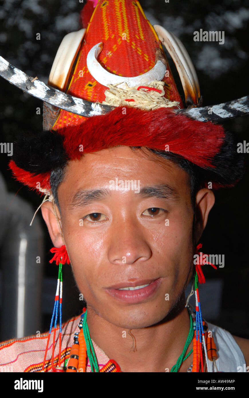 A traditional naga man from Nagaland,India Stock Photo - Alamy