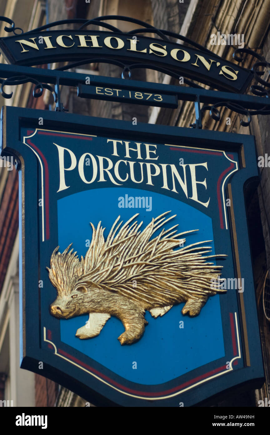 a pub s sign in London Stock Photo - Alamy