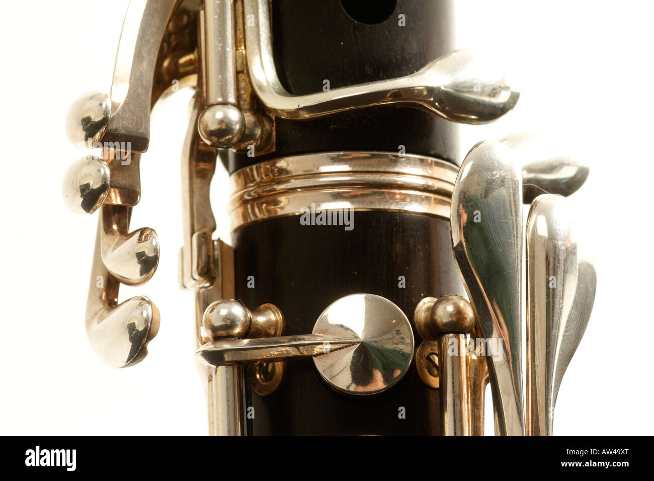close up detail of a woodwind clarinet Stock Photo - Alamy