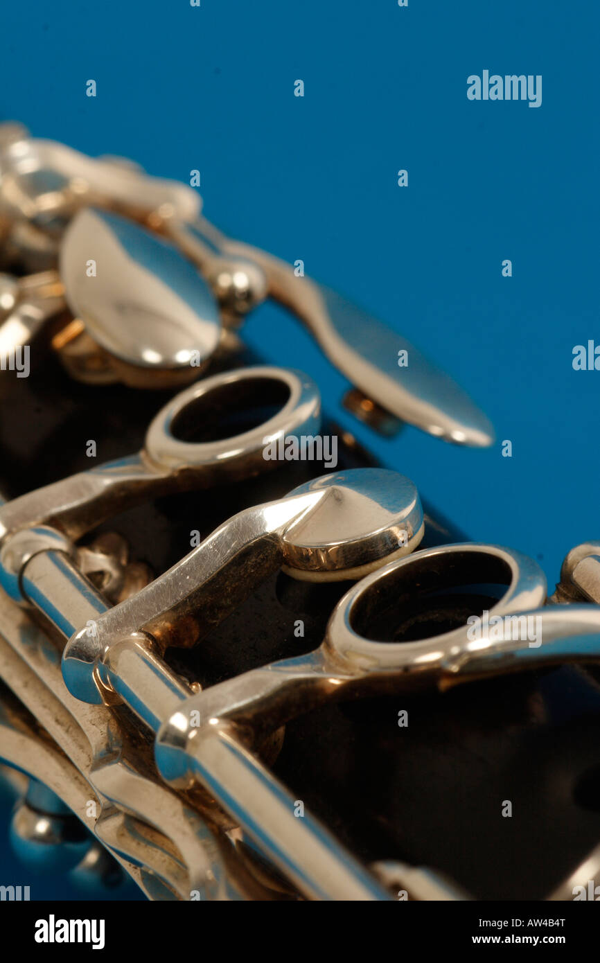 close up detail of a woodwind clarinet Stock Photo - Alamy
