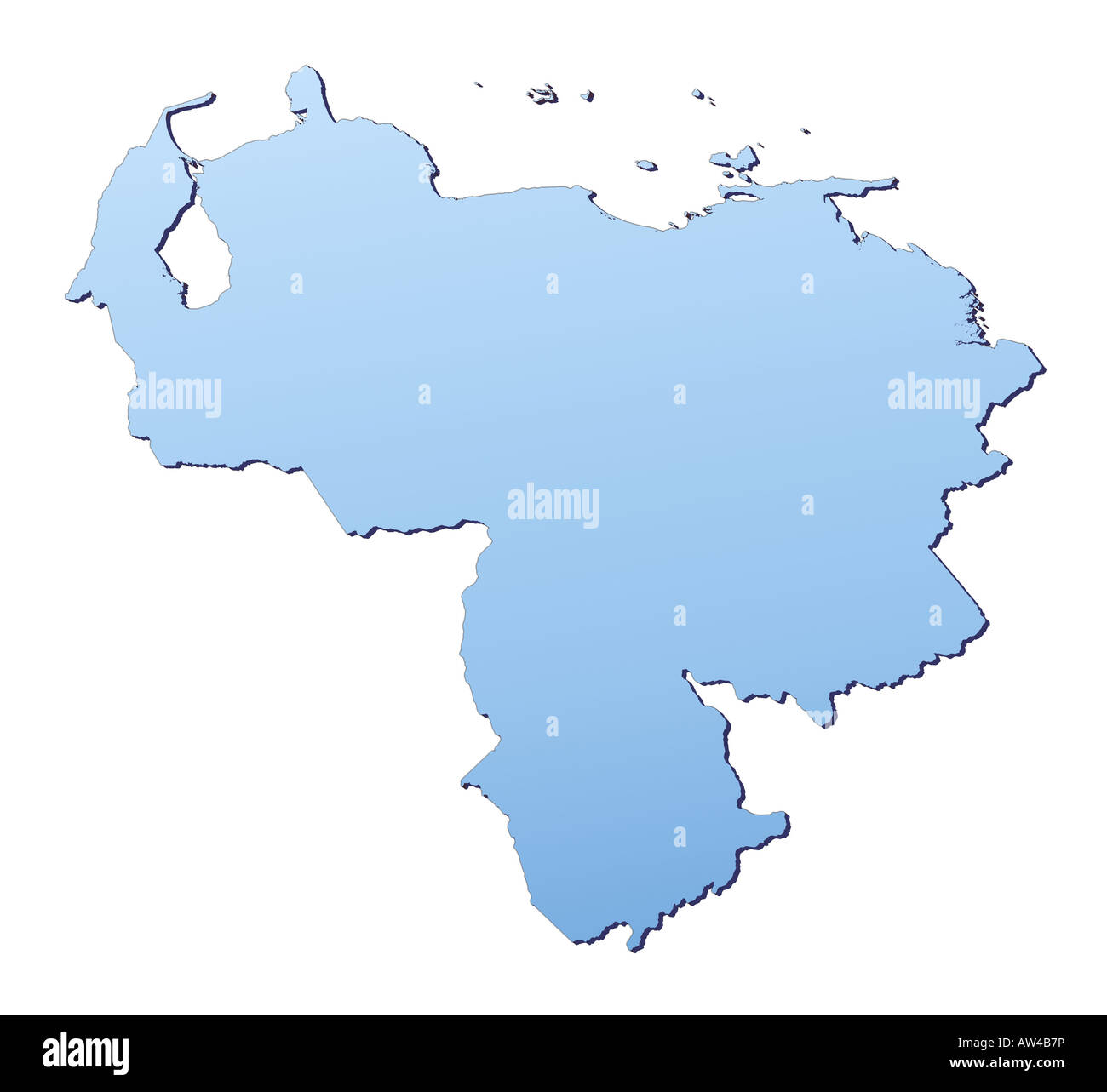 Venezuela map hi-res stock photography and images - Alamy