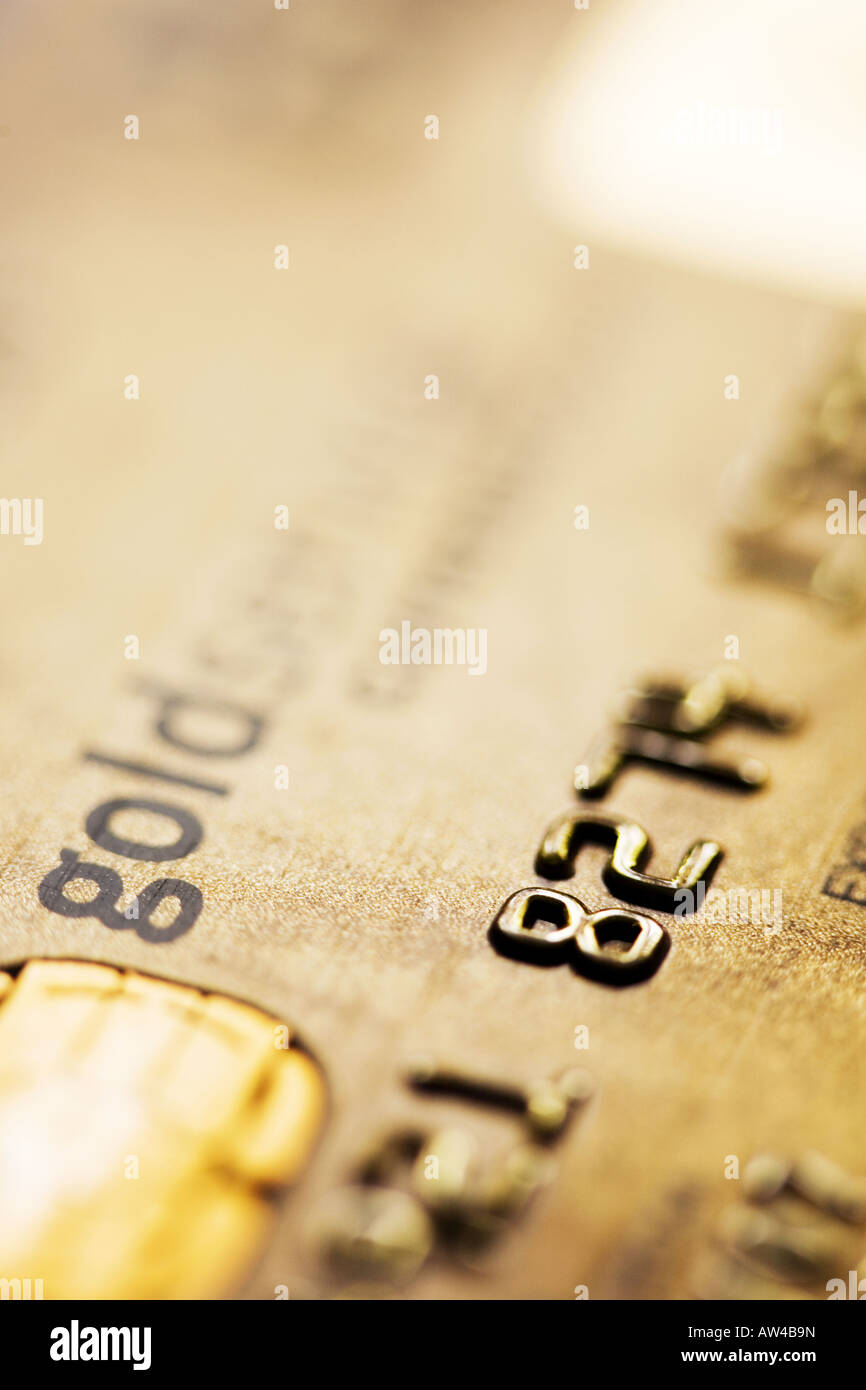Gold bank card hi-res stock photography and images - Alamy