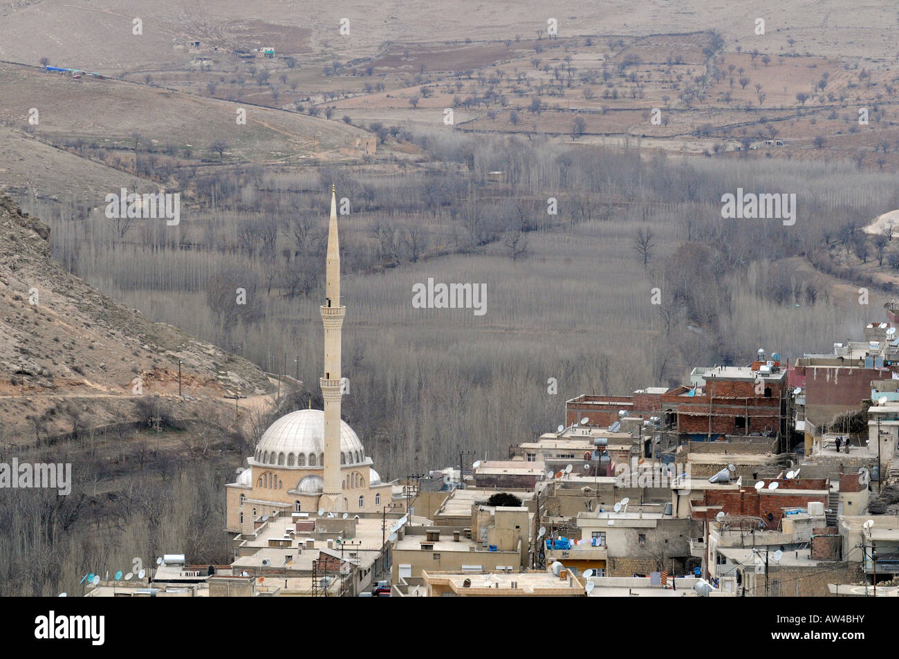 An overview of the small city of Savur, one of the architectural wonder ...