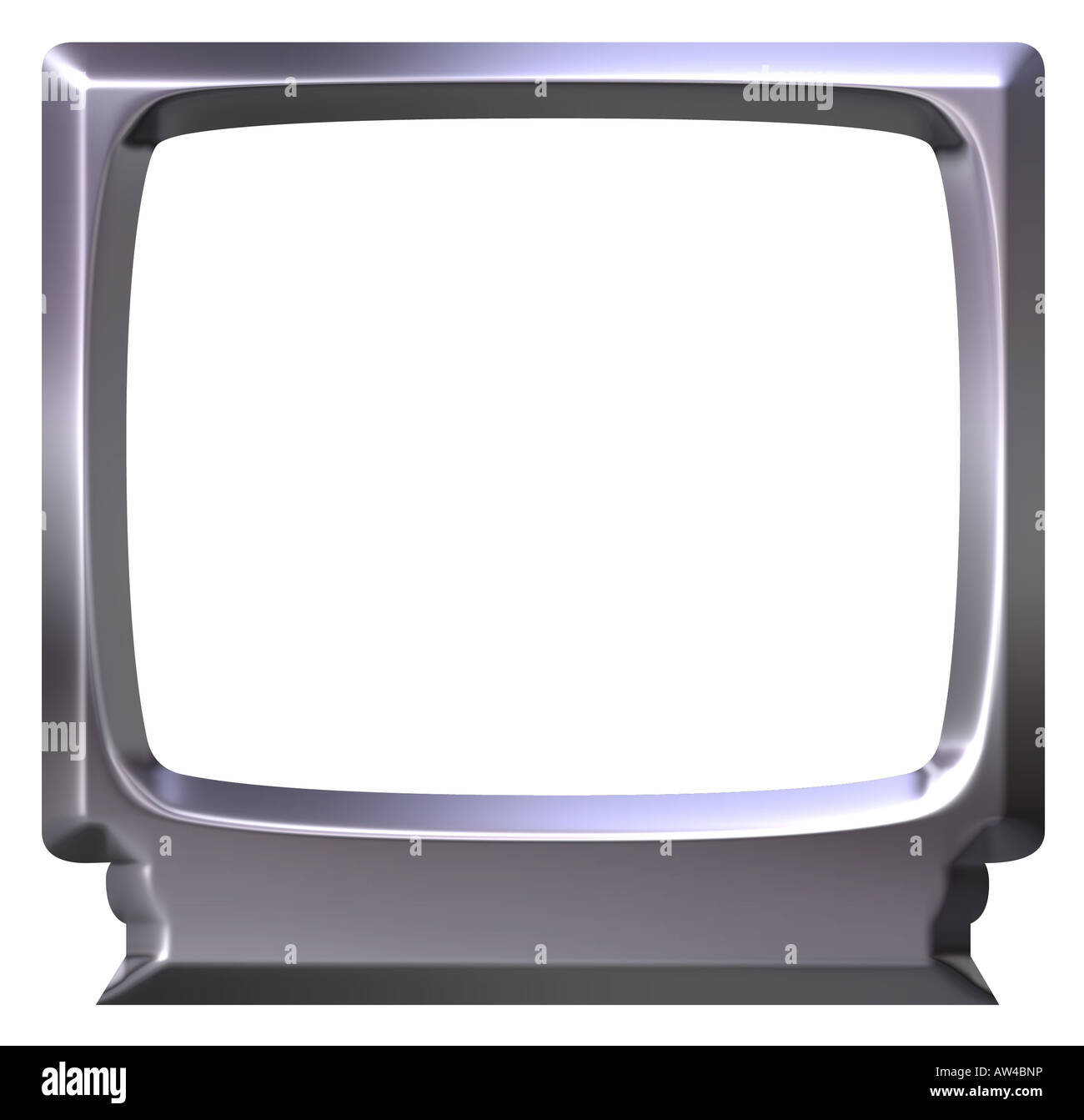 Tv silver metallic chrome Cut Out Stock Images & Pictures - Alamy