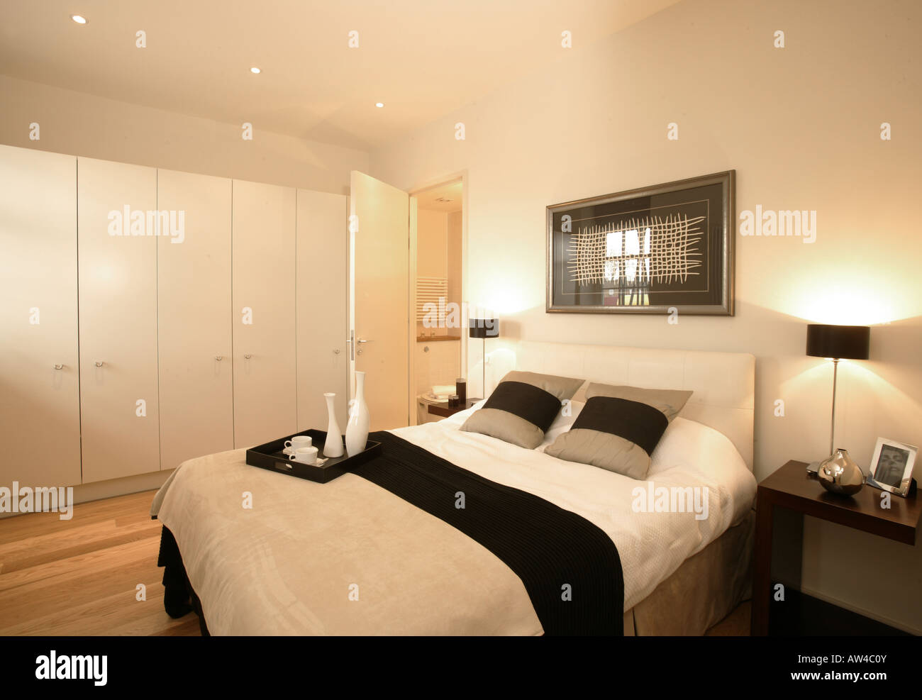 Bedroom in a new flat Stock Photo - Alamy