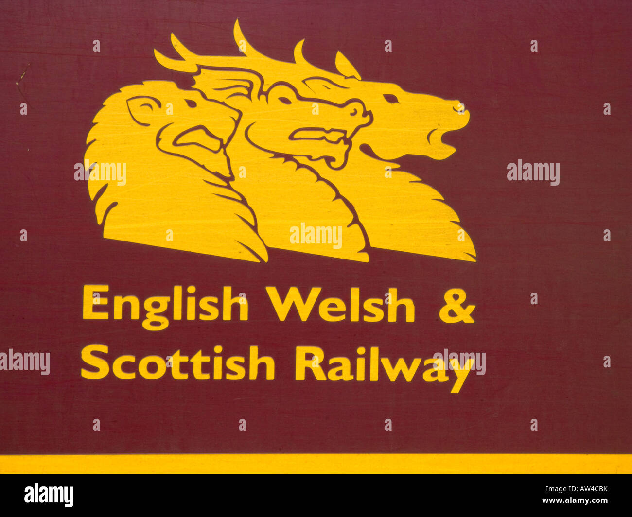 English Welsh and Scottish railway company logo on the side of one of ...