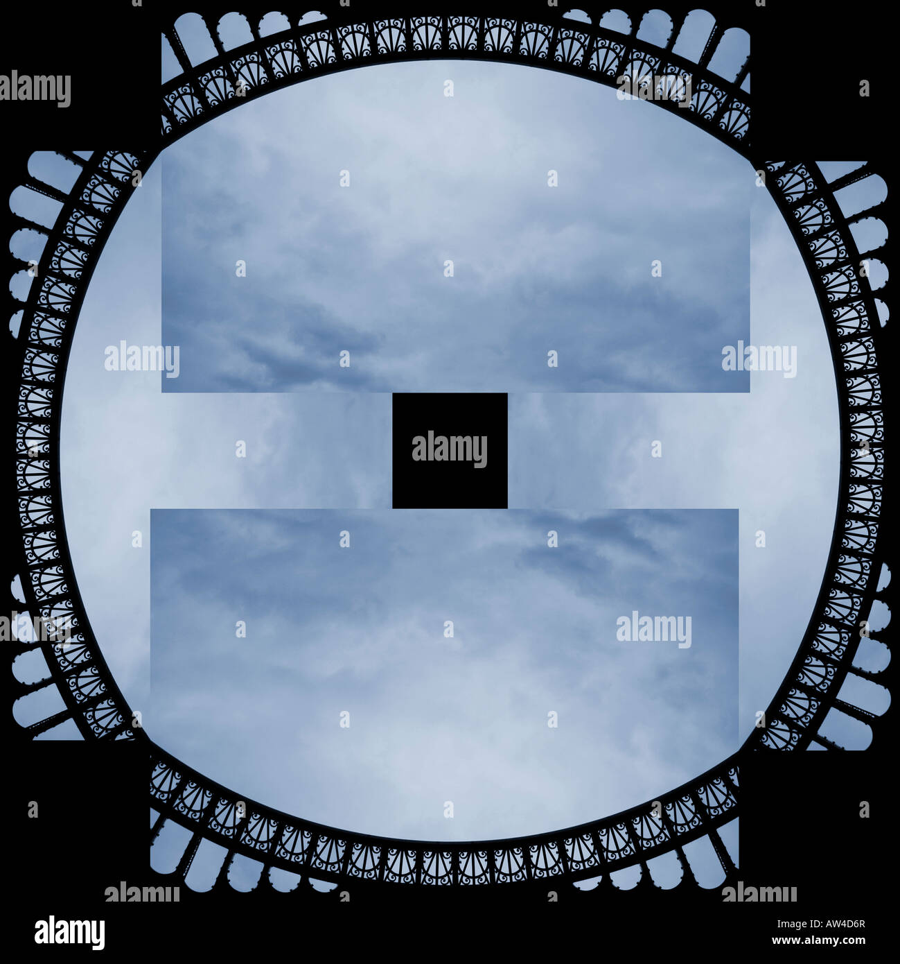 Curve eiffel tower detail hi-res stock photography and images - Alamy