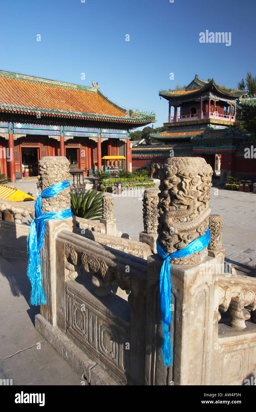 Courtyard At Tibetan Temple Puning Si, Chengde Stock Photo - Alamy