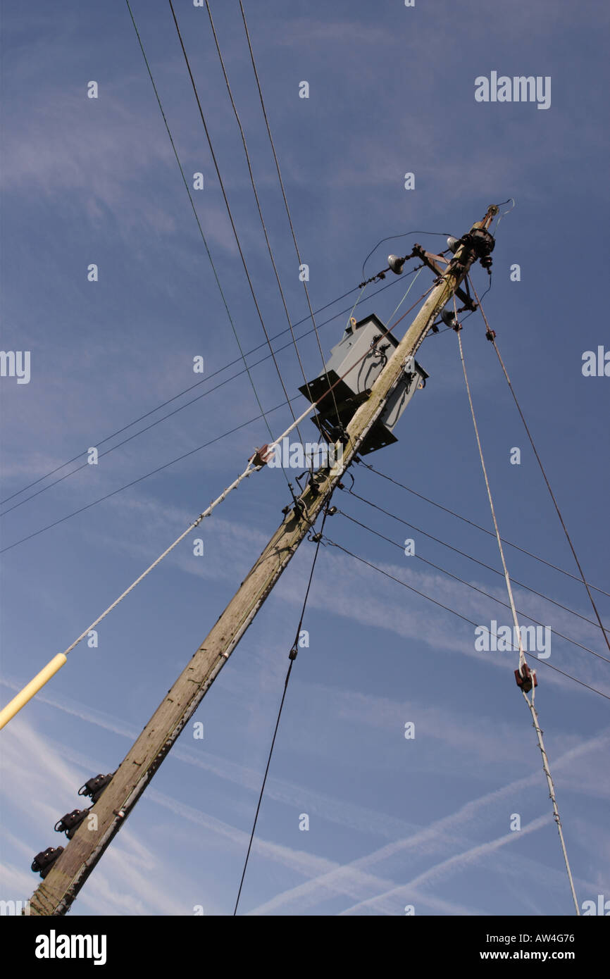 Transformer telegraph pole electricity hi-res stock photography and ...
