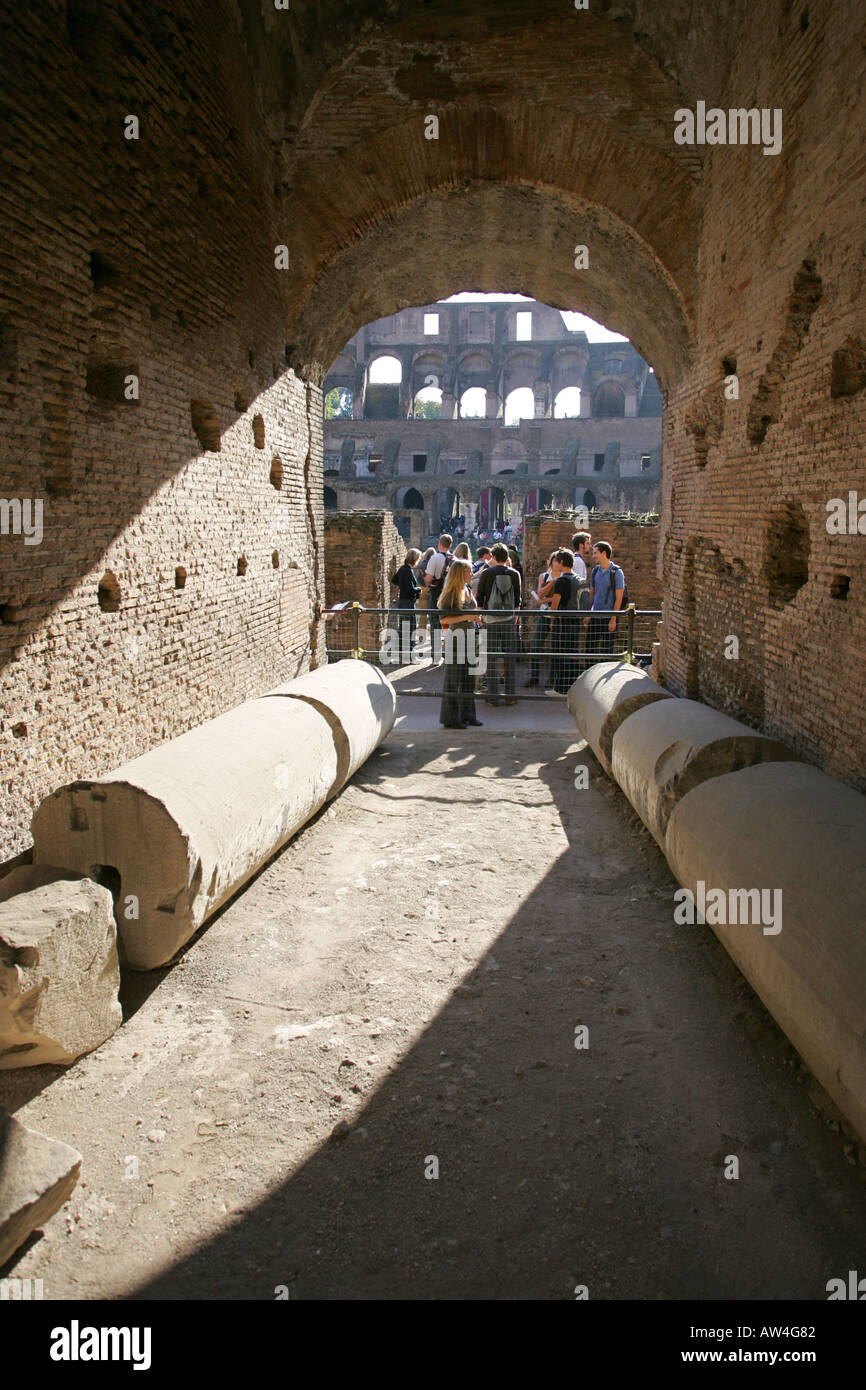 Unusual image of tour group exploring the world famous ancient ruins of ...