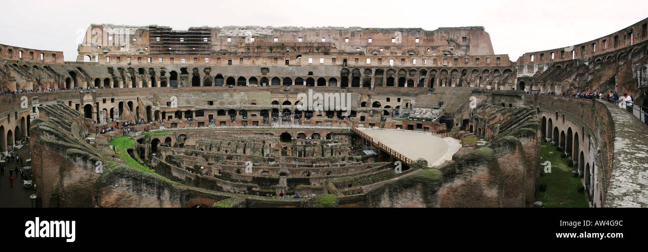 Full internal panoramic view of popular must see Rome tourist ...