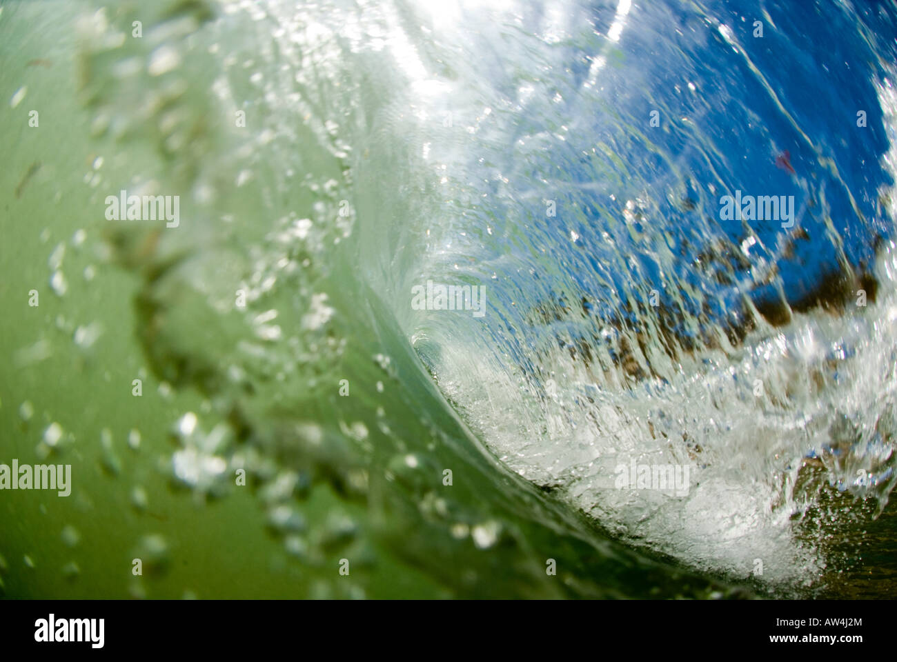 Surfer inside barrel waves hi-res stock photography and images - Alamy