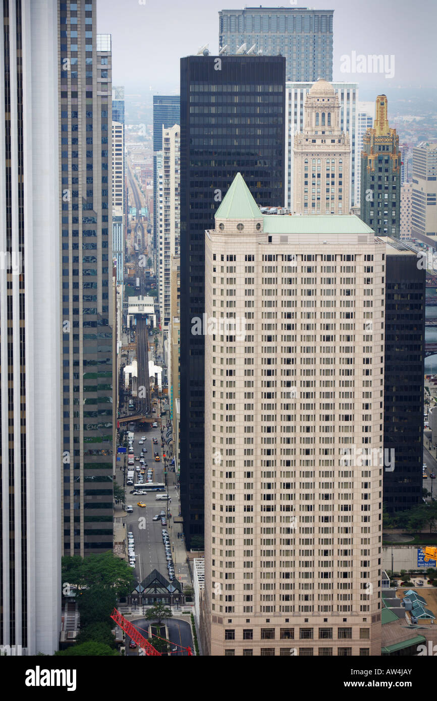 High angle view of sky scrapers Stock Photo - Alamy