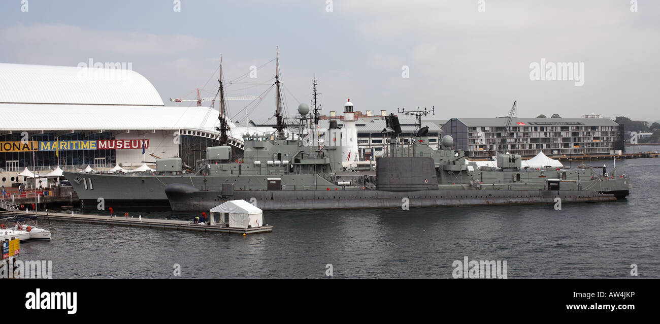 HMAS Vampire and HMAS Onslow at the Australian National Maritime Museum ...