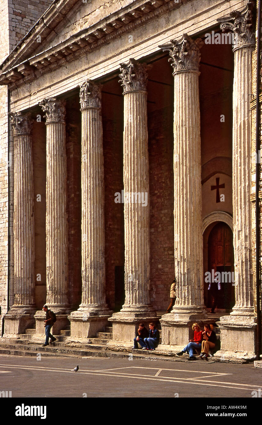 Temple of Minerva Assisi Rome Stock Photo - Alamy