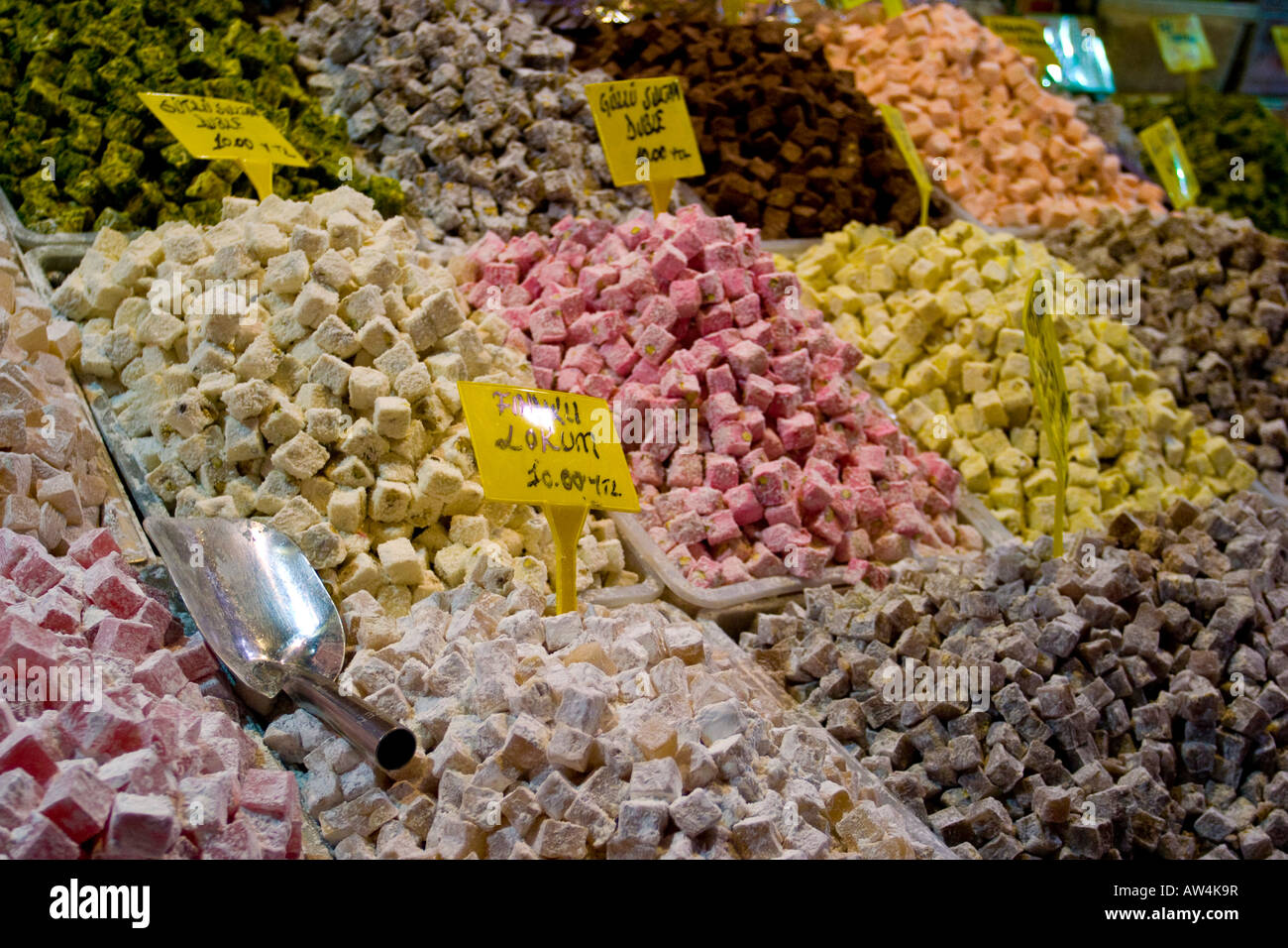 Market stall selling turkish delight hi-res stock photography and ...