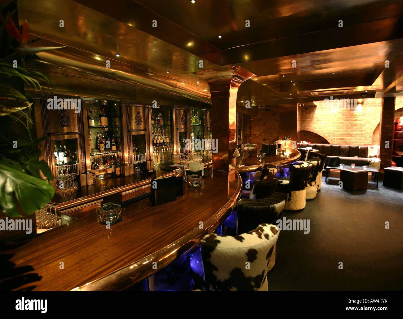 Interior of bar club Crazy bear London Stock Photo - Alamy