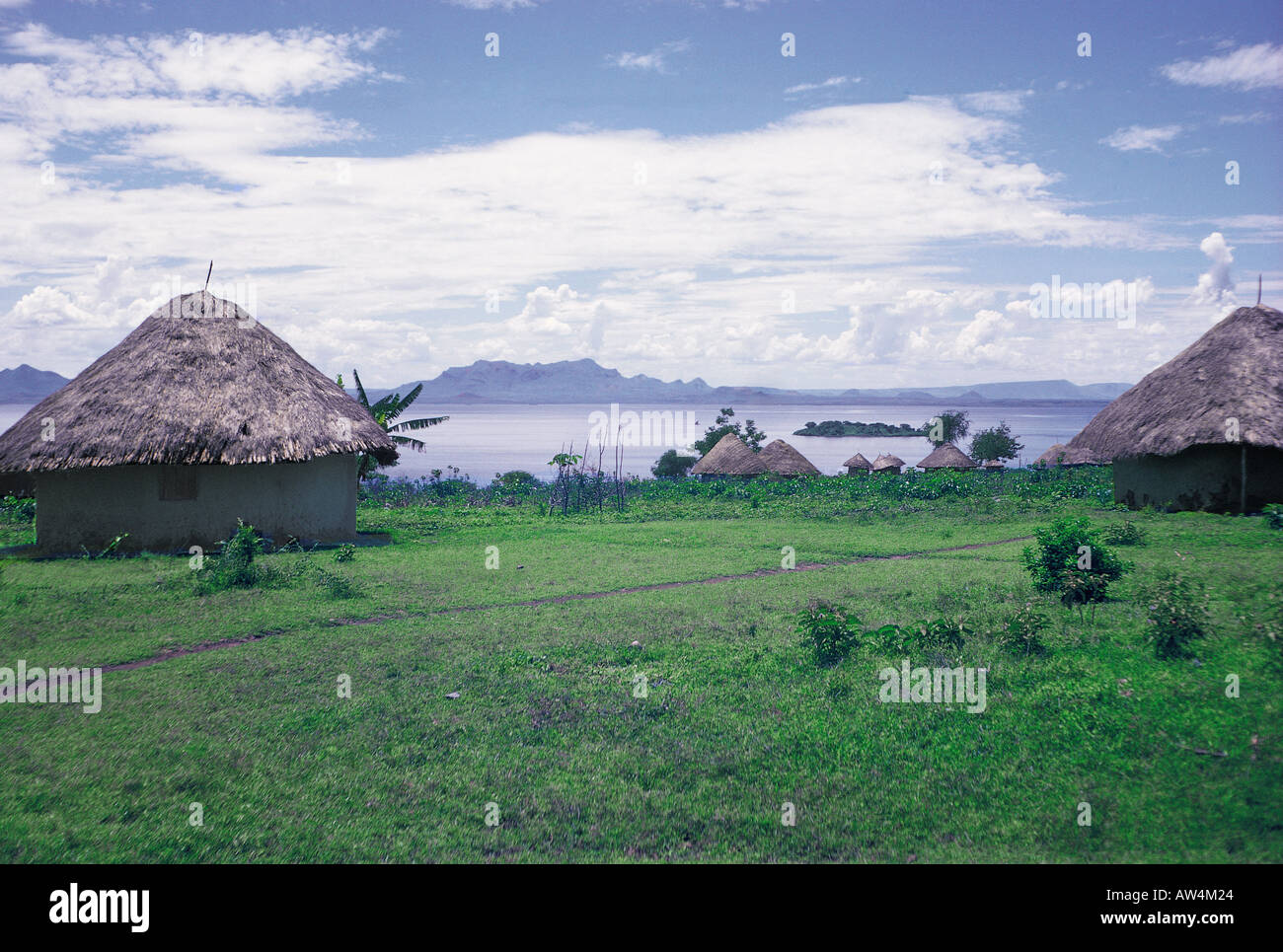 Winam Gulf and Luo homes Lake Victoria Kenya East Africa Homa Mountain ...