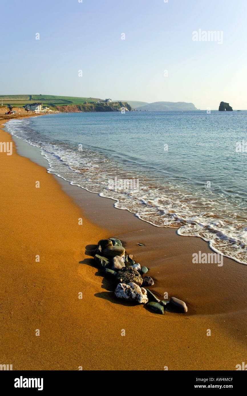 england west country devon the south hams beach south milton sands sand ...