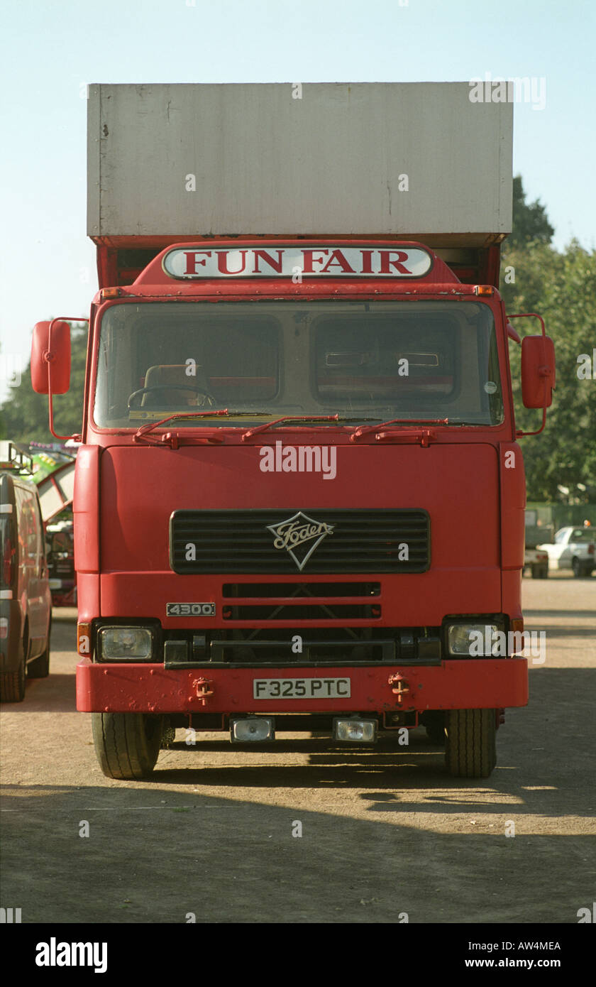 front of fun fair lorry Stock Photo - Alamy