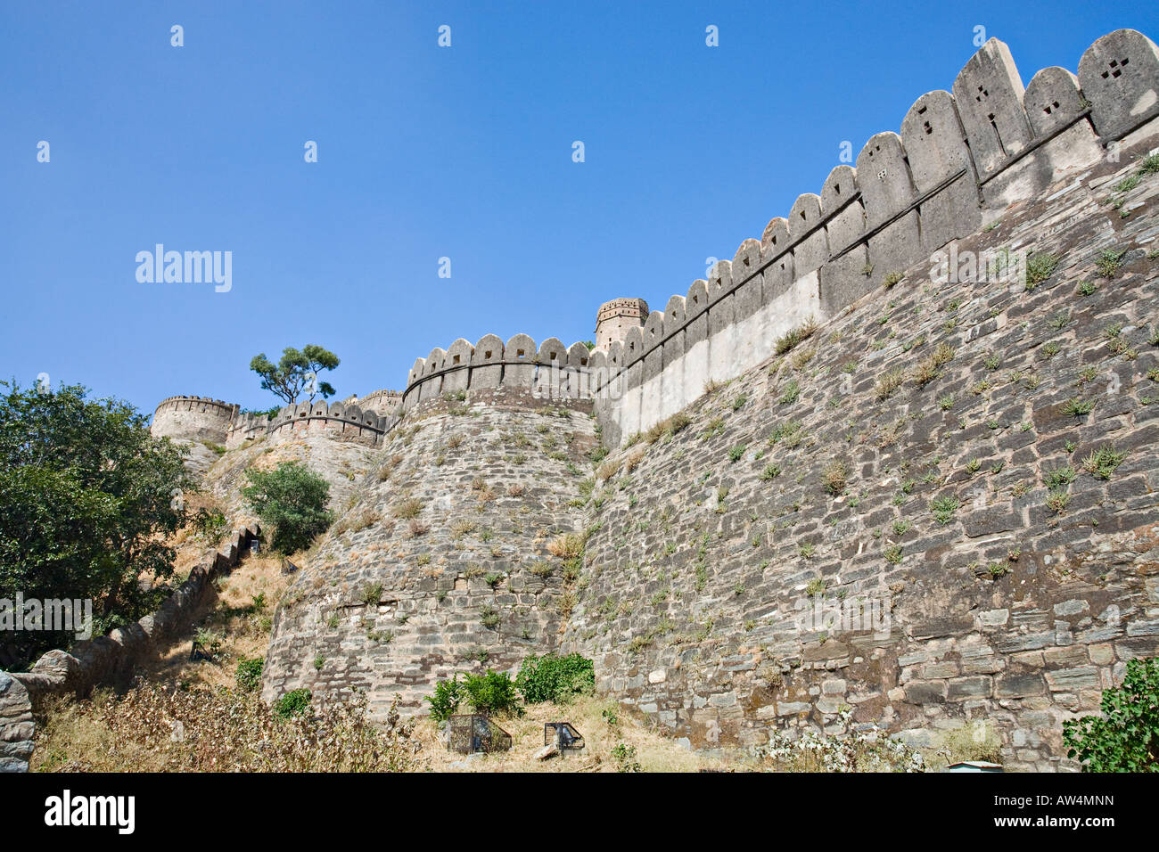 Kumbalgarh (Kumbhalmer) Fort, Rajasthan, India Stock Photo - Alamy