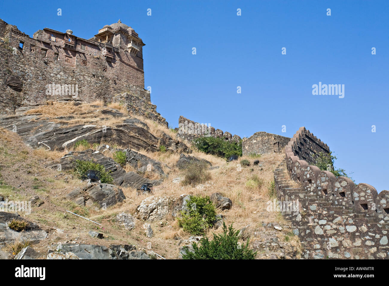 Kumbalgarh (Kumbhalmer) Fort, Rajasthan, India Stock Photo - Alamy