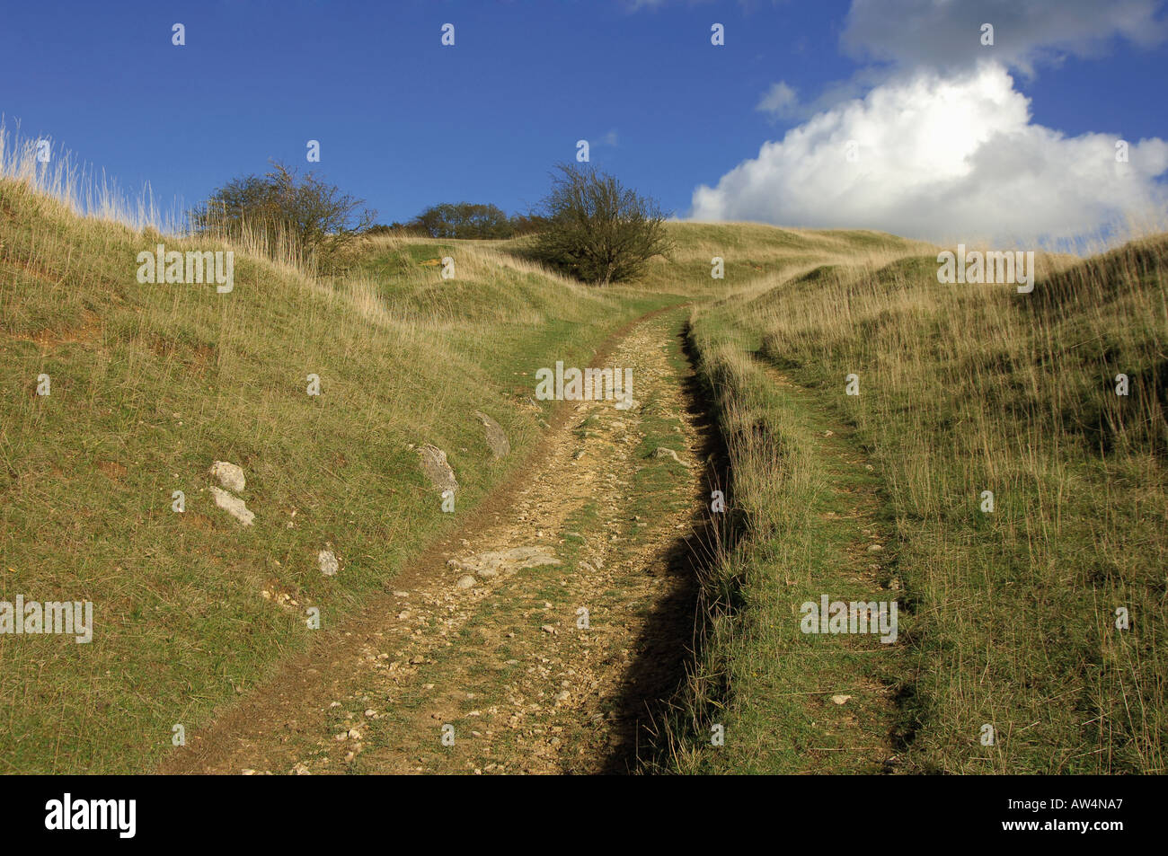 views from the cotswold way footpath as it passes through stanton ...
