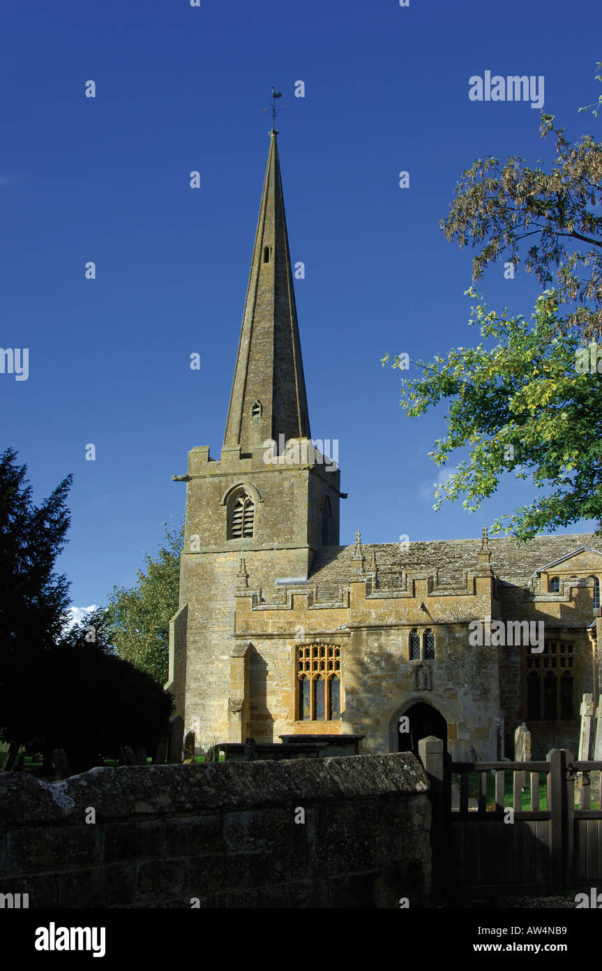 views from the cotswold way footpath as it passes through stanton ...