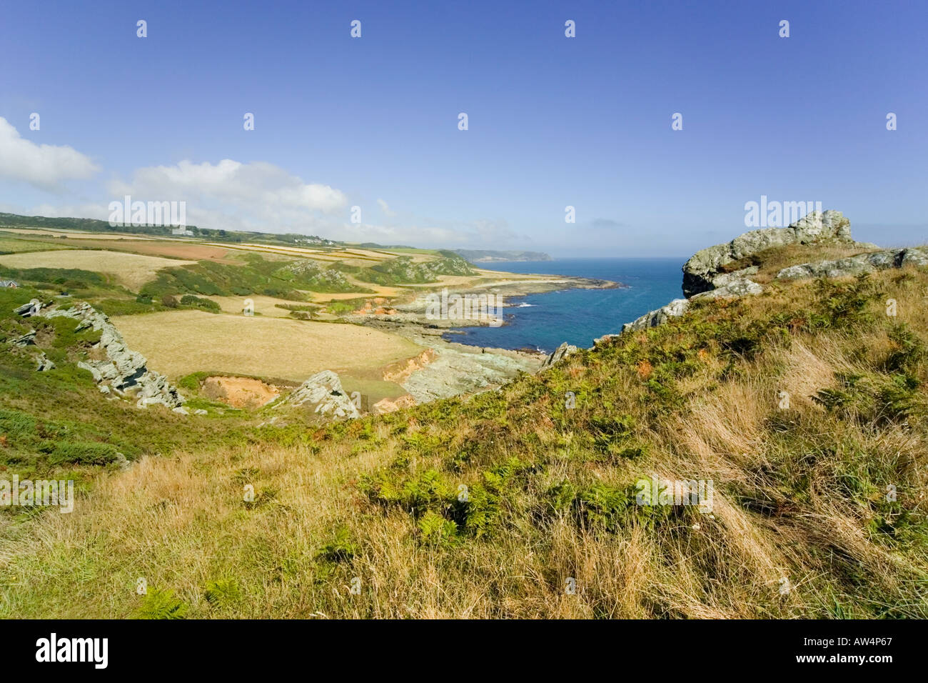 england devon the south hams the south west devon coast path prawle ...