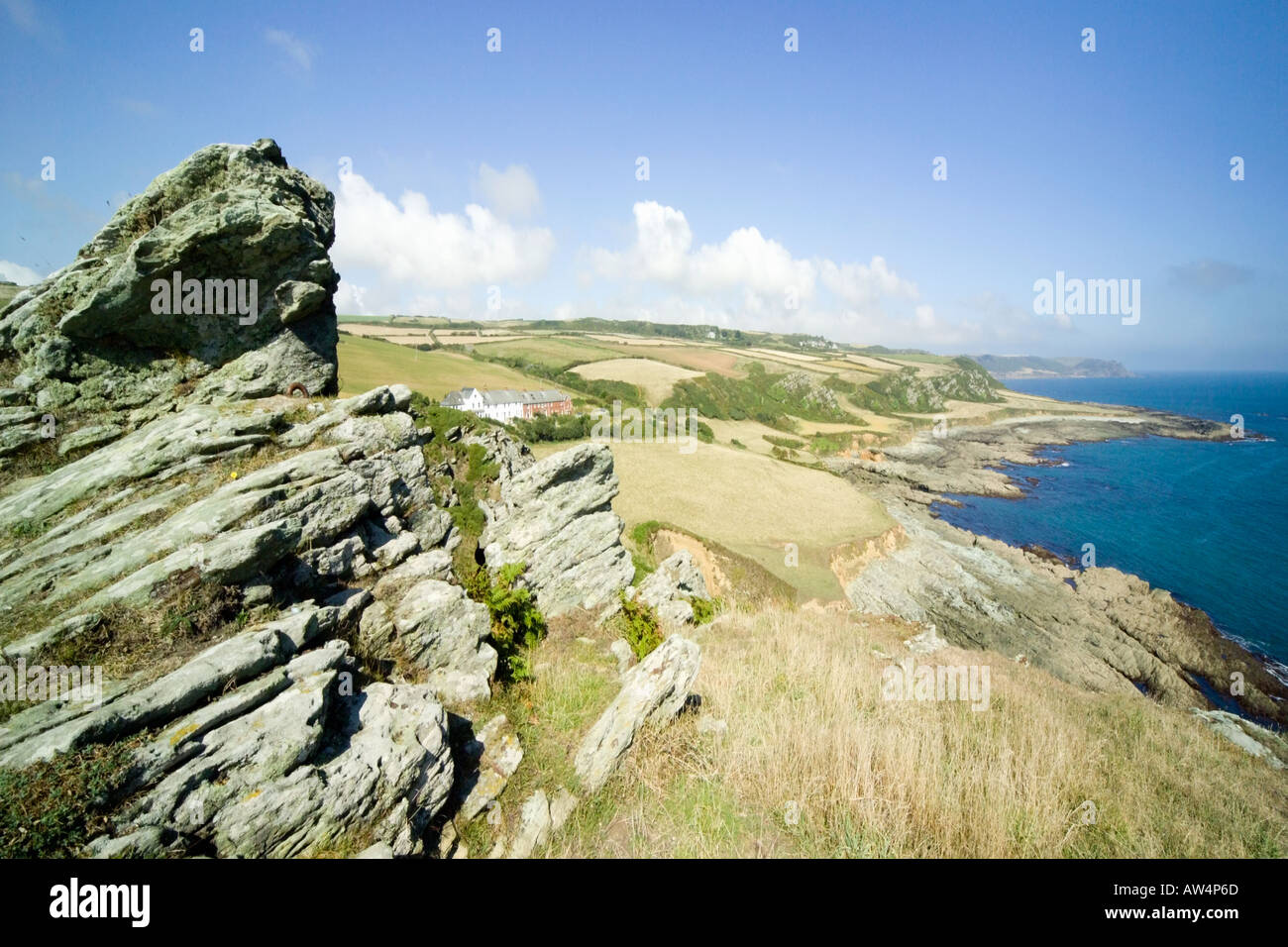 england devon the south hams the south west devon coast path prawle ...