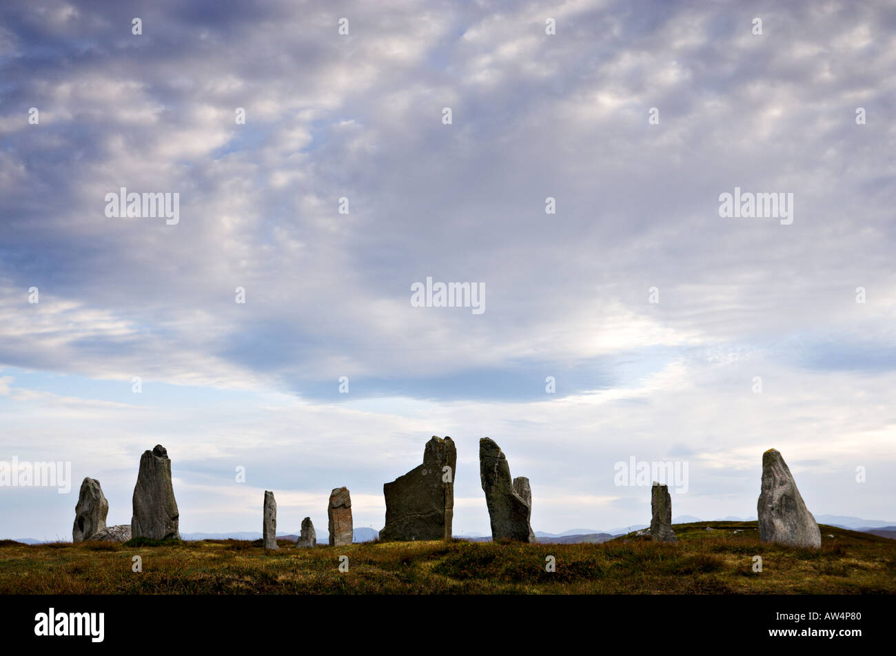 Callanish Calanais standing stone circle III Lewis Outer Hebrides ...