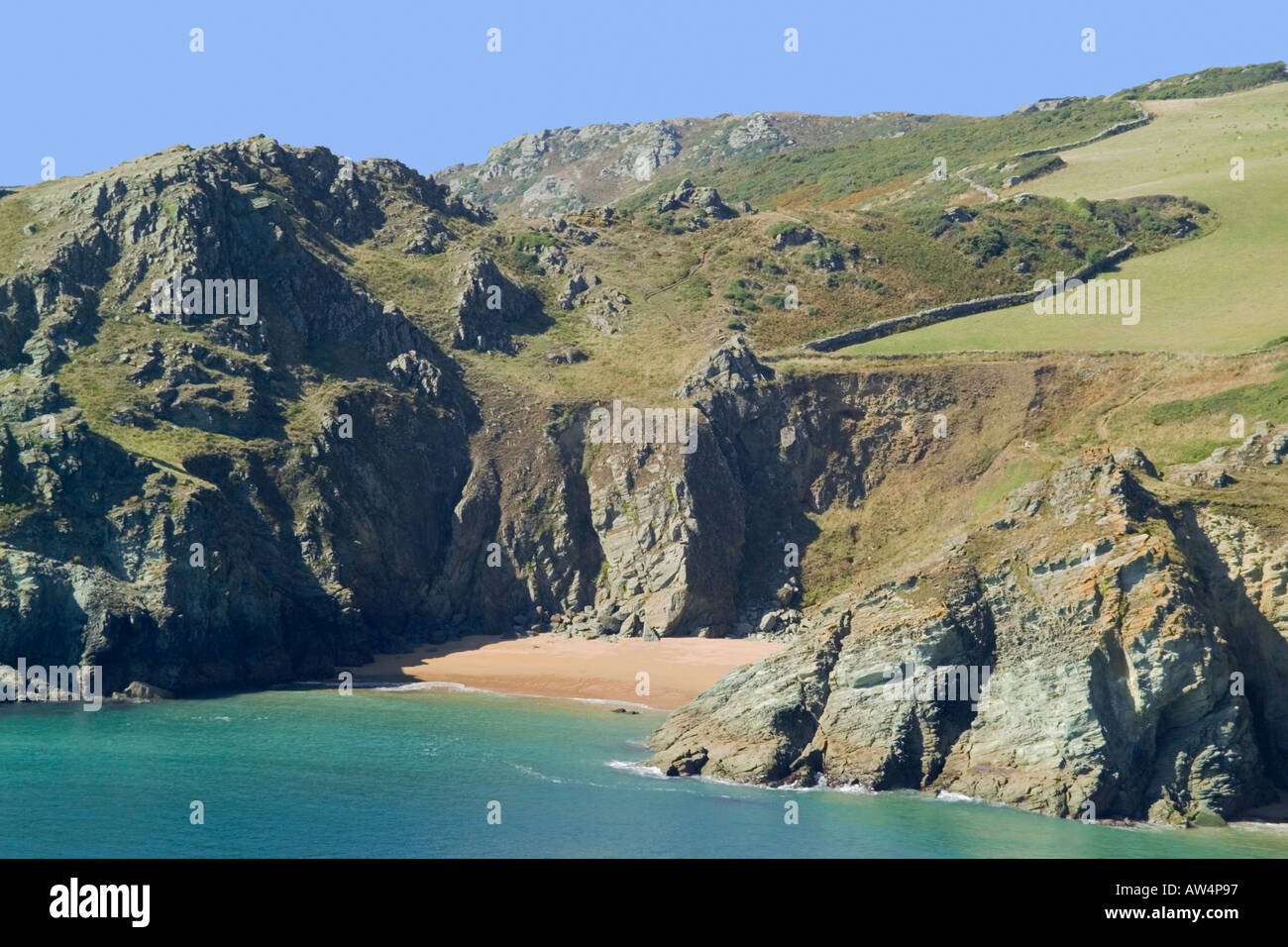 england devon the south hams the south west devon coast path prawle ...