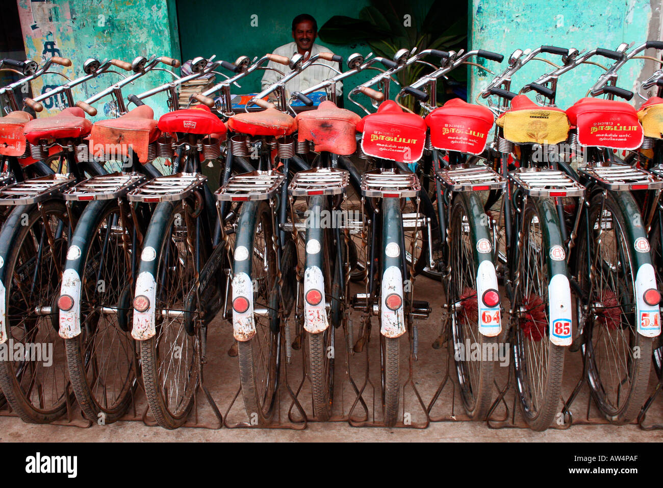 Cycle transport bicycle bicycles south india india rural hi-res stock ...
