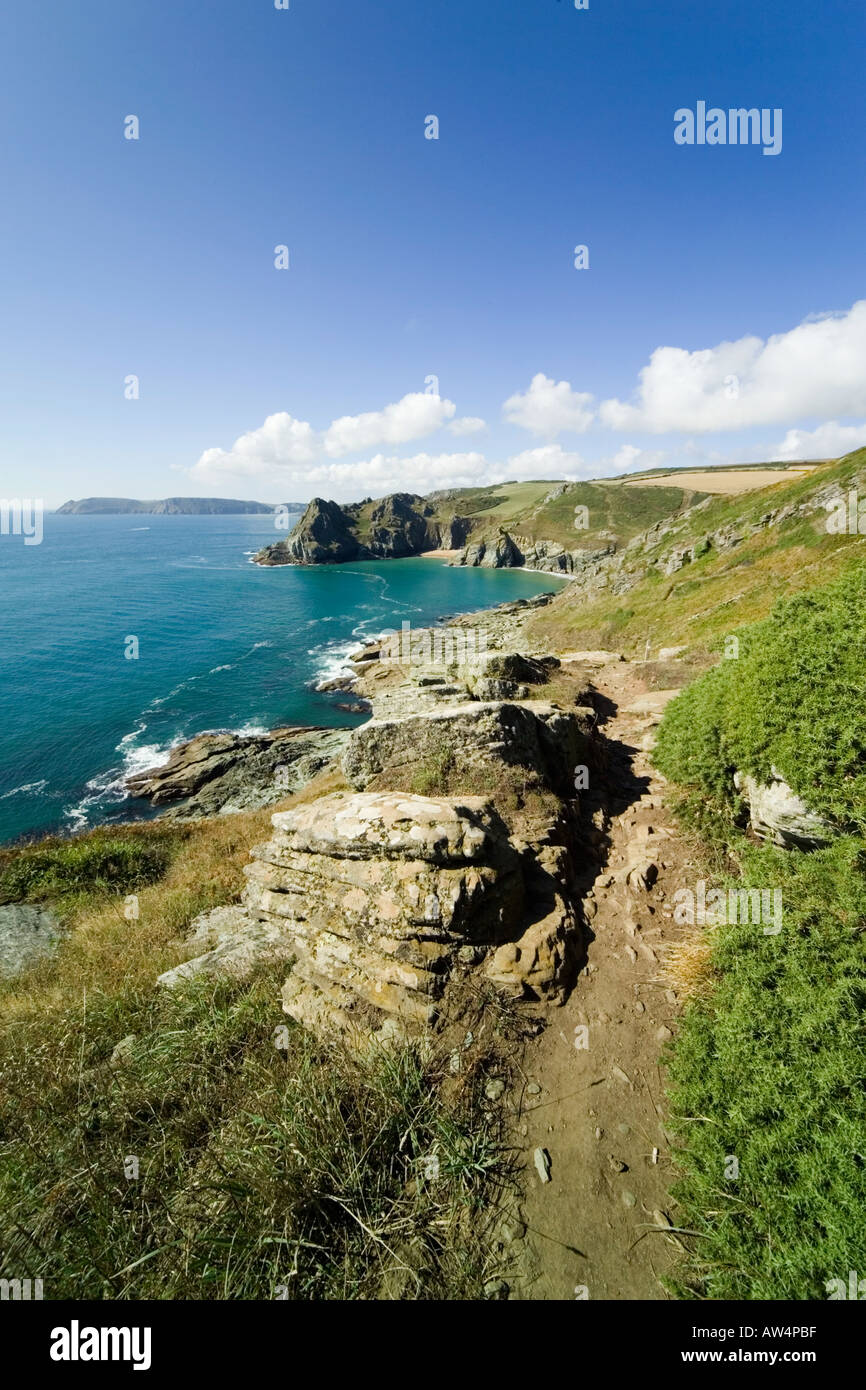 england devon the south hams the south west devon coast path prawle ...