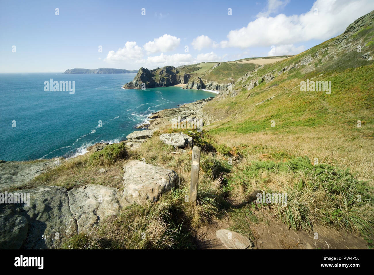 england devon the south hams the south west devon coast path prawle ...