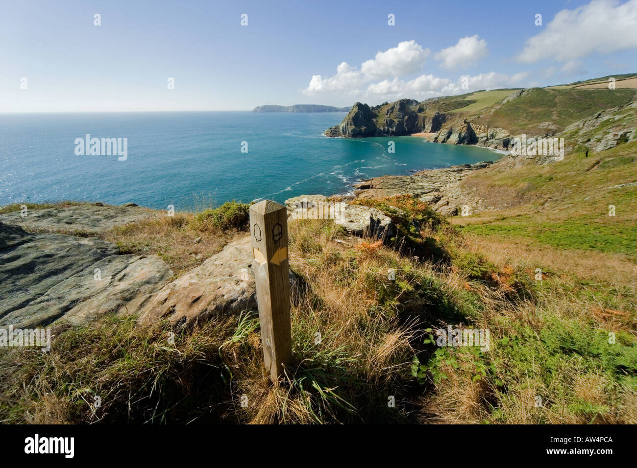 england devon the south hams the south west devon coast path prawle ...