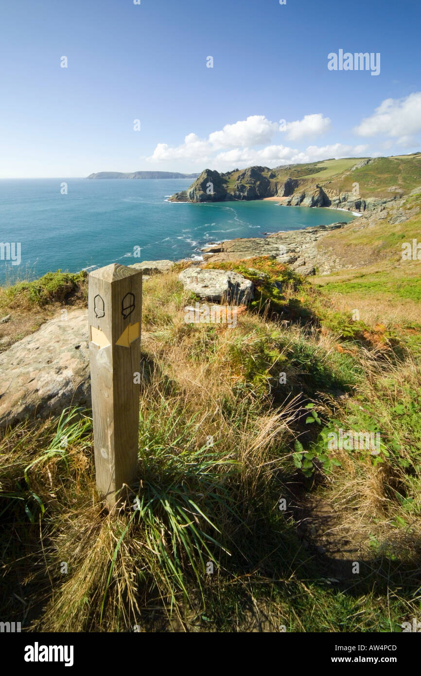 england devon the south hams the south west devon coast path prawle ...
