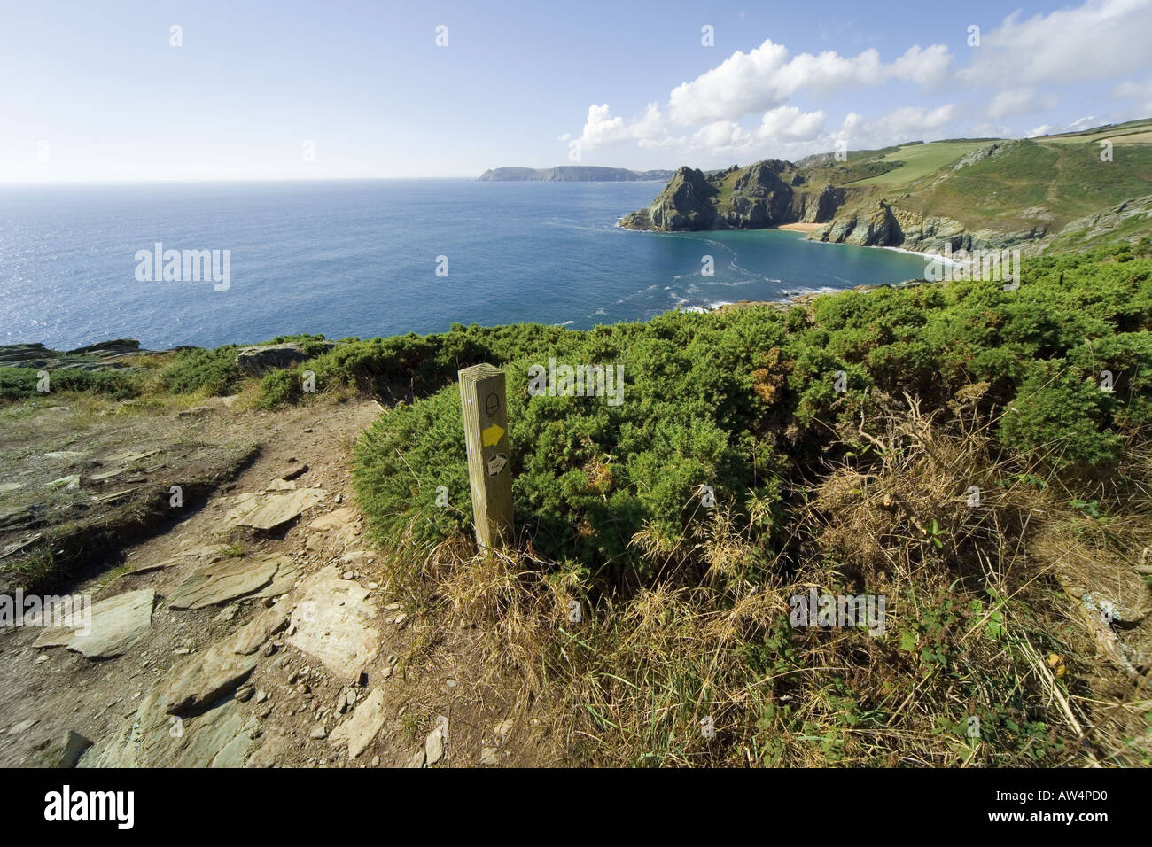 england devon the south hams the south west devon coast path prawle ...