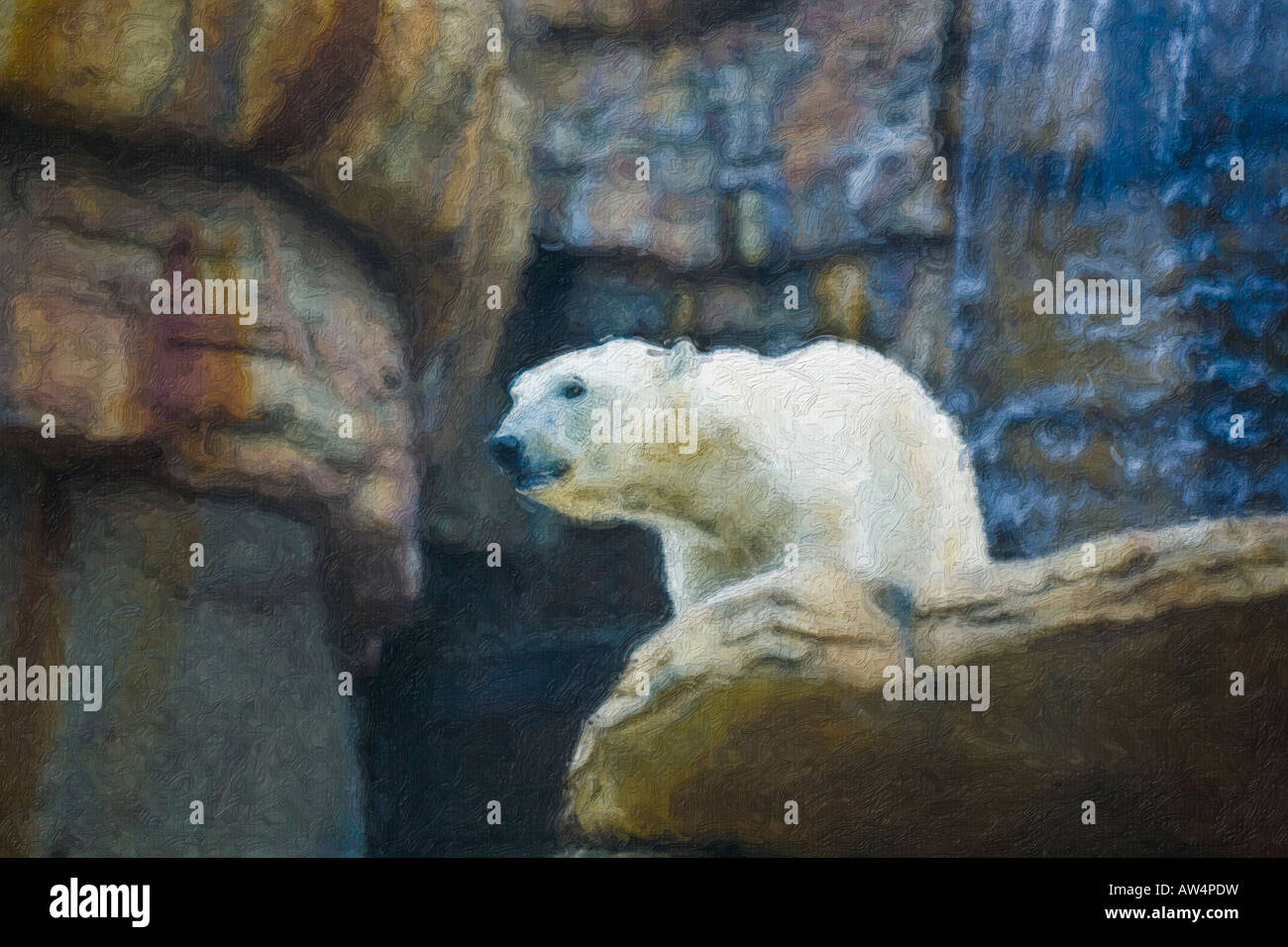 Polar bear (stylized Stock Photo - Alamy