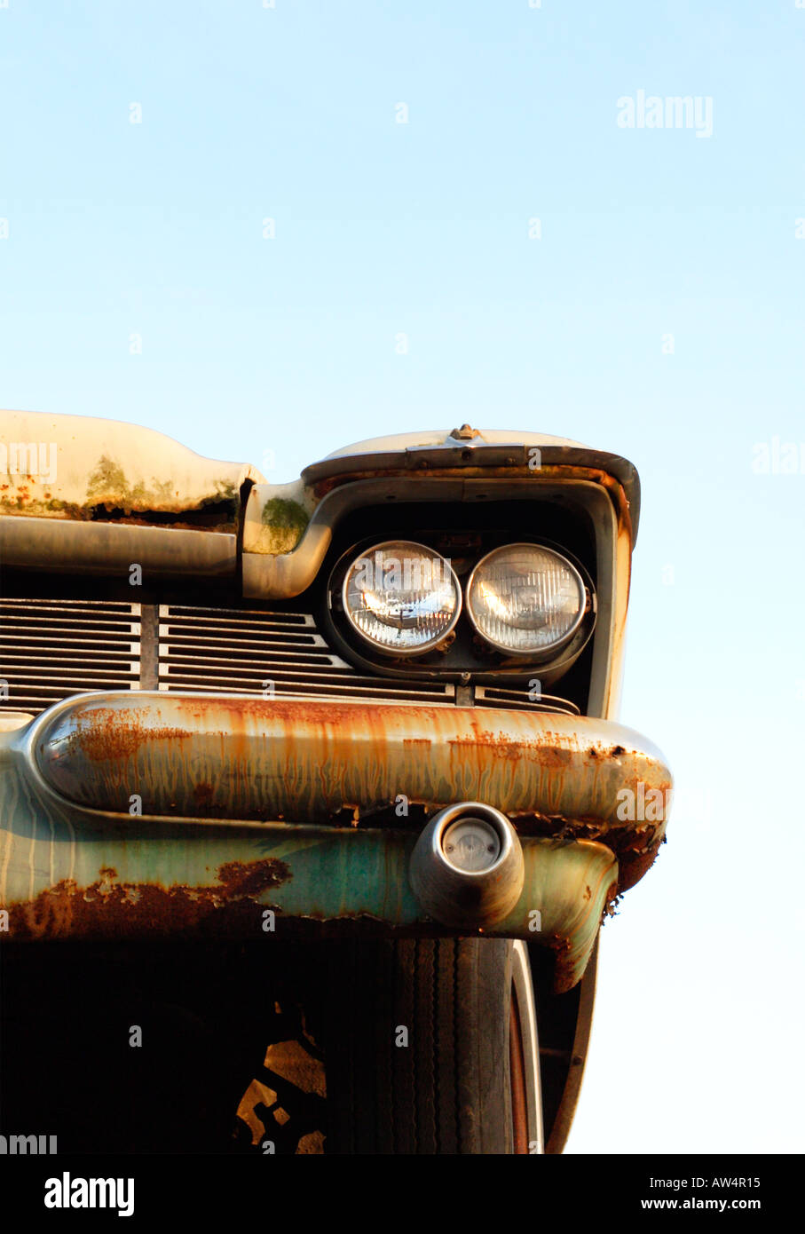 American classic car 1959 at junk yard Stock Photo - Alamy
