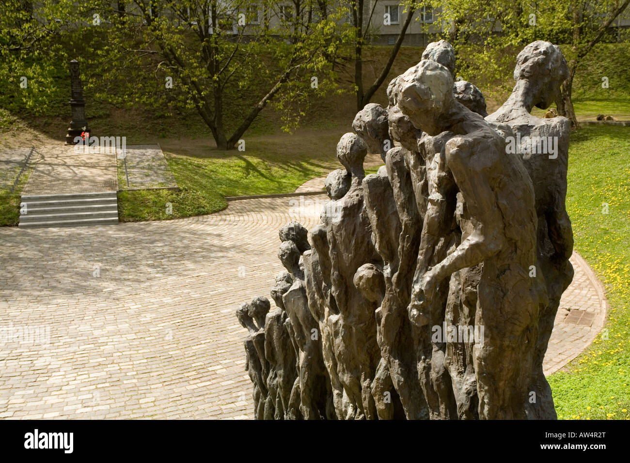 Holocaust memorial in Minsk Belarus at the massacre site of 5000 Jews ...