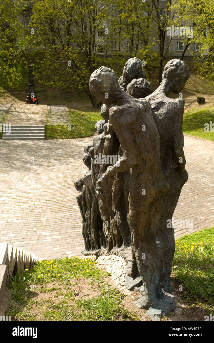 Holocaust memorial in Minsk Belarus at the massacre site of 5000 Jews ...