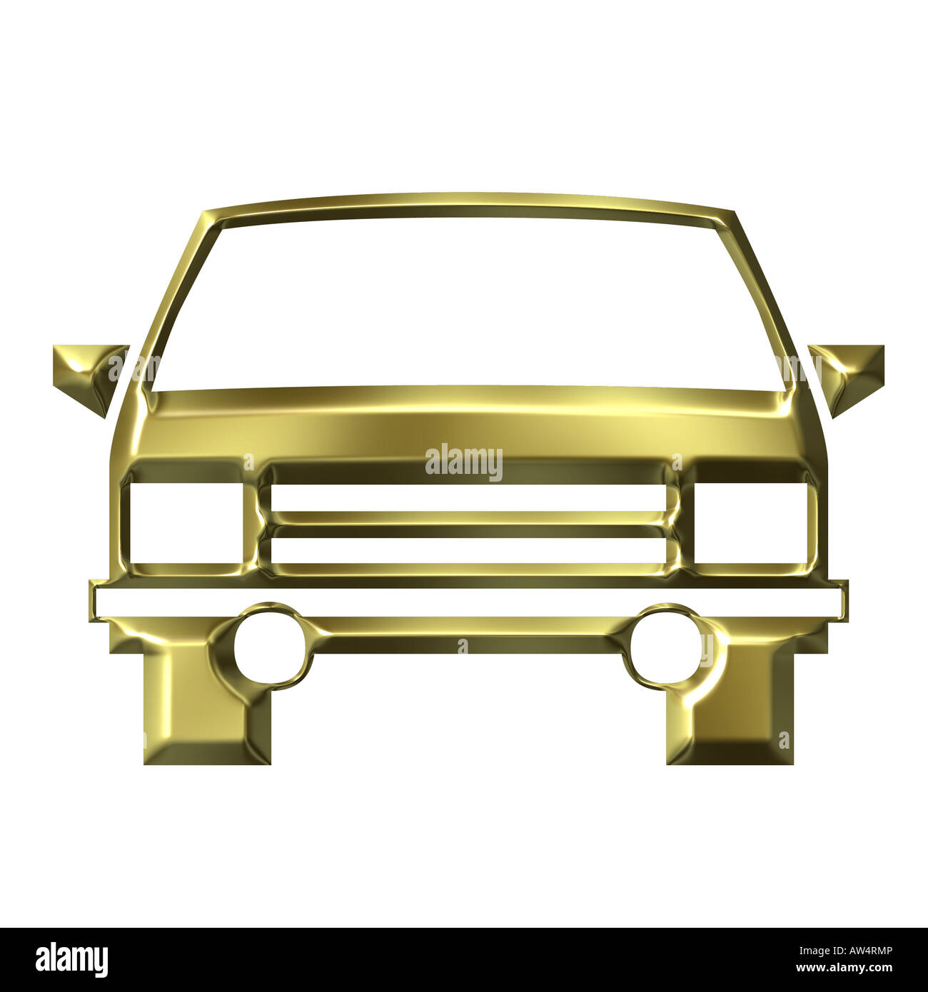 3d golden car Stock Photo - Alamy