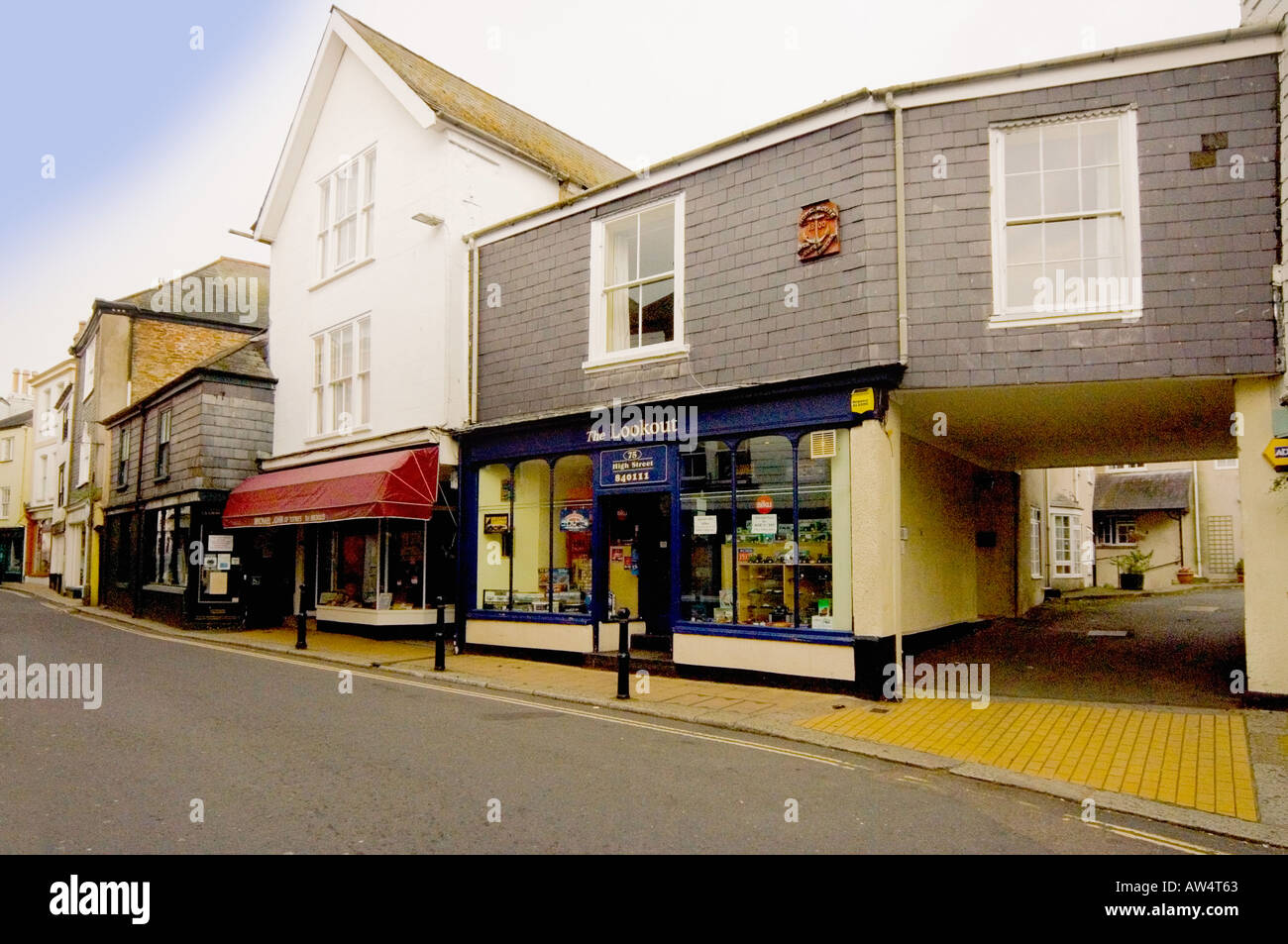 the town centre totnes DEVON the south west of england uk united ...
