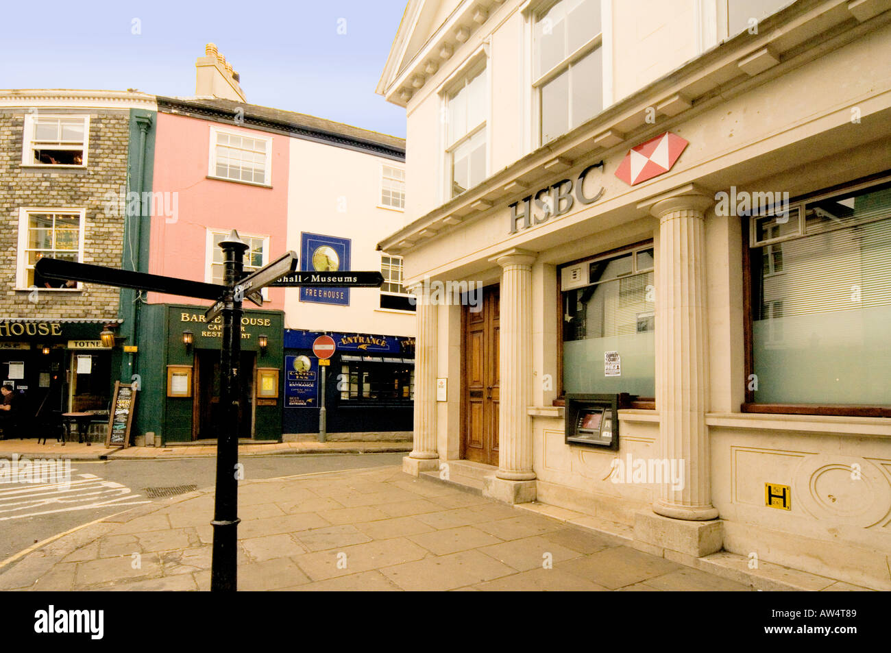 the town centre totnes DEVON the south west of england uk united ...