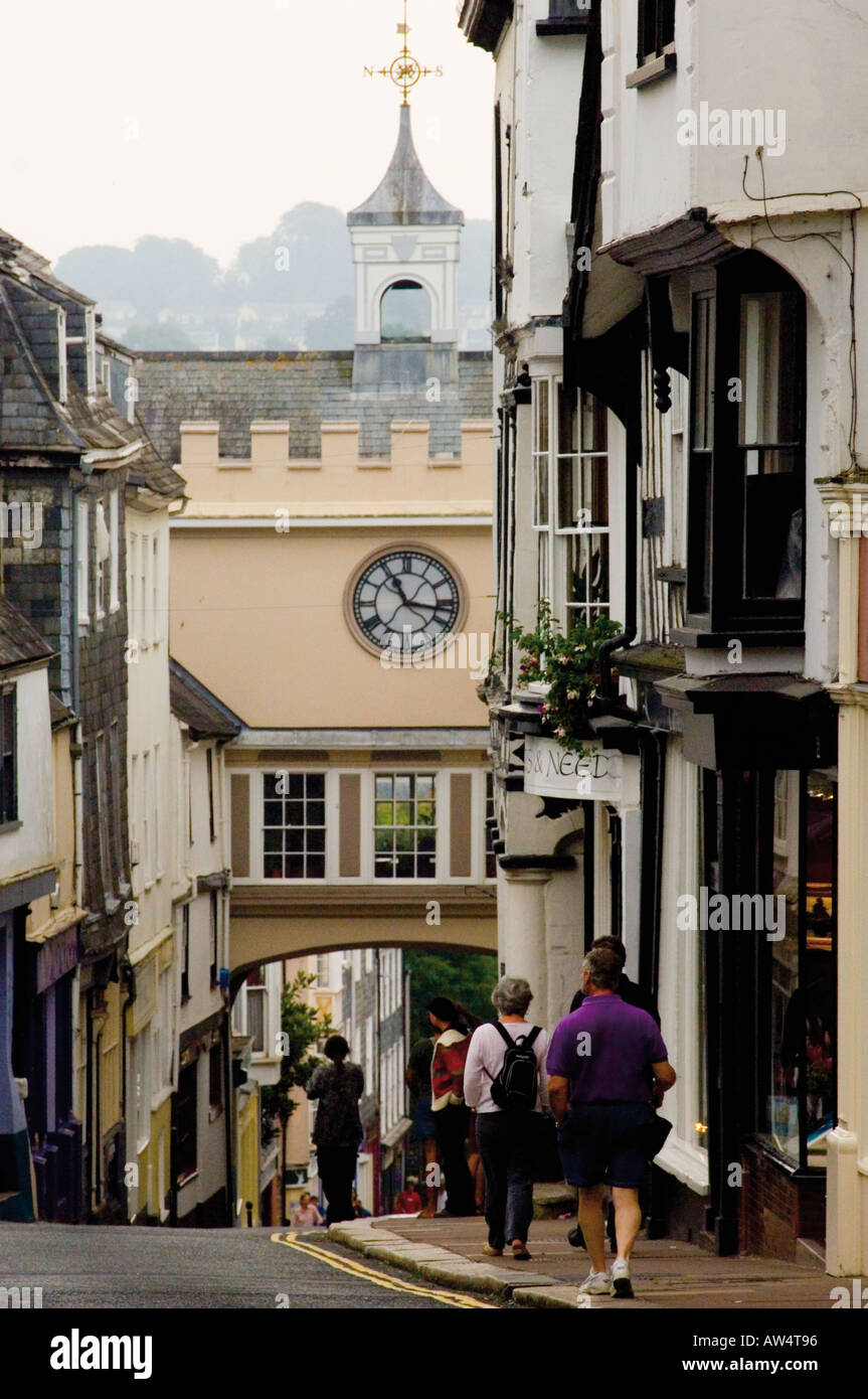 the town centre totnes DEVON the south west of england uk united ...